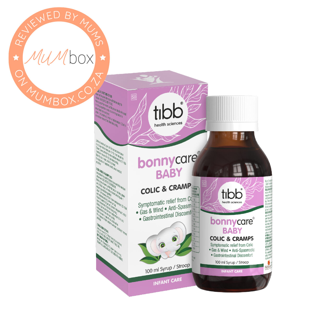 Tibb Bonnycare Baby Anti-Spasmodic & Colic Syrup 100ml - MUMbox